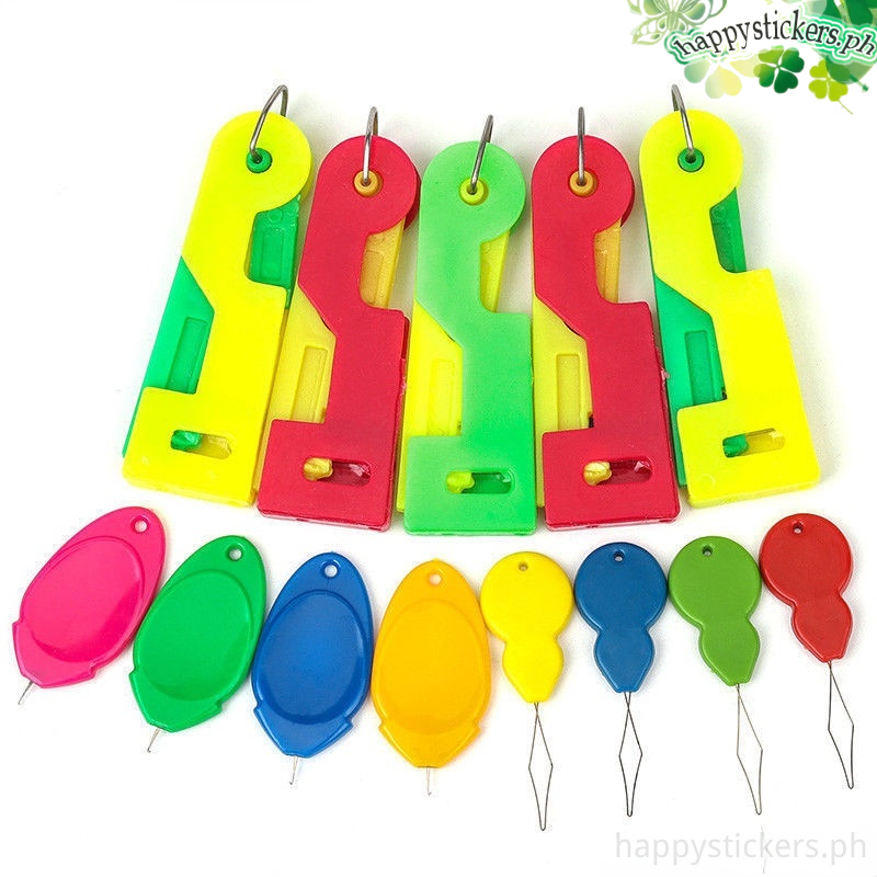 3pcs Plastic Needle Threader DIY Colorful Needle Device Stitch Insertio ...