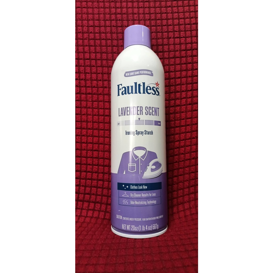 Faultless Ironing Spray Starch Lavender Scent (567 g) | Shopee Philippines
