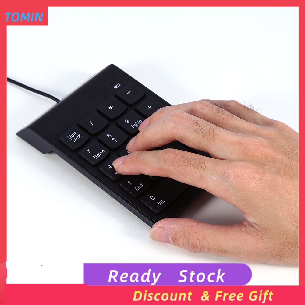 [READY STOCK] USB Numeric Keypad Mini Number Pad Numpad 18 Keys ...