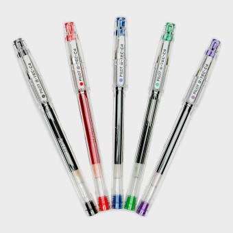 Pilot GTec 5 Colors Colored Signpen Gel Pen Ink C4 Set | Shopee Philippines