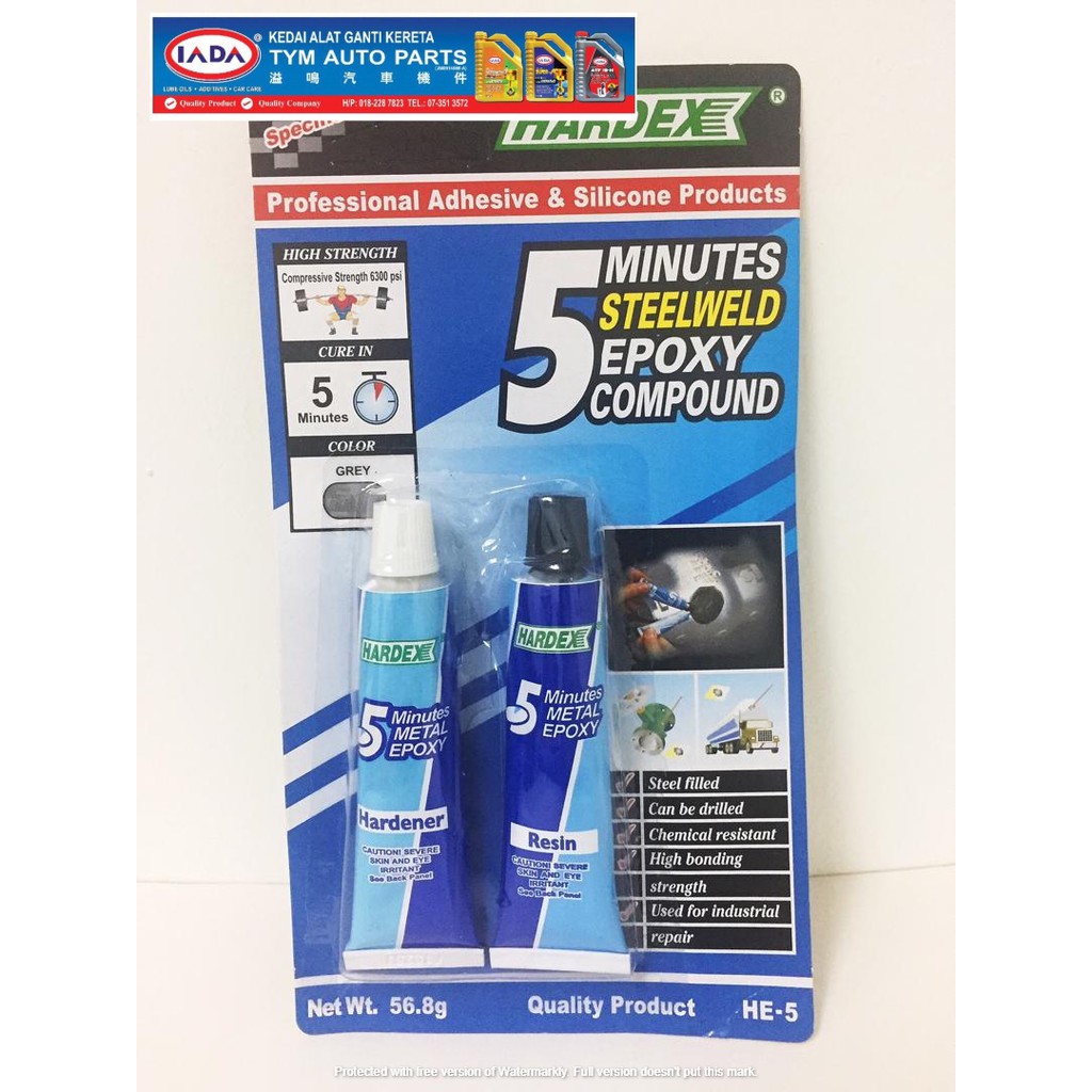 5 Minutes Steelweld Epoxy Compound HE-5 (HARDEX) | Shopee Philippines