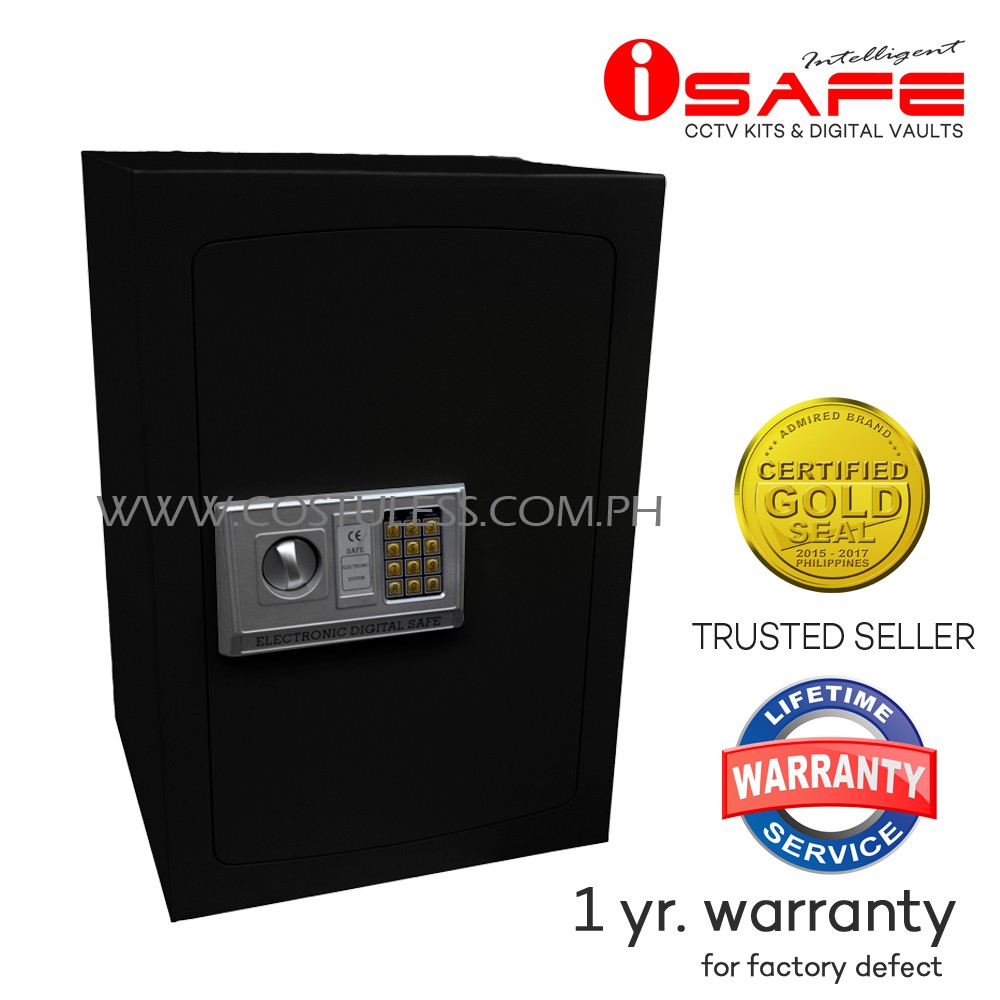 iSAFE SF-60F Fireproof Digital Safety Vault (Black) | Shopee Philippines
