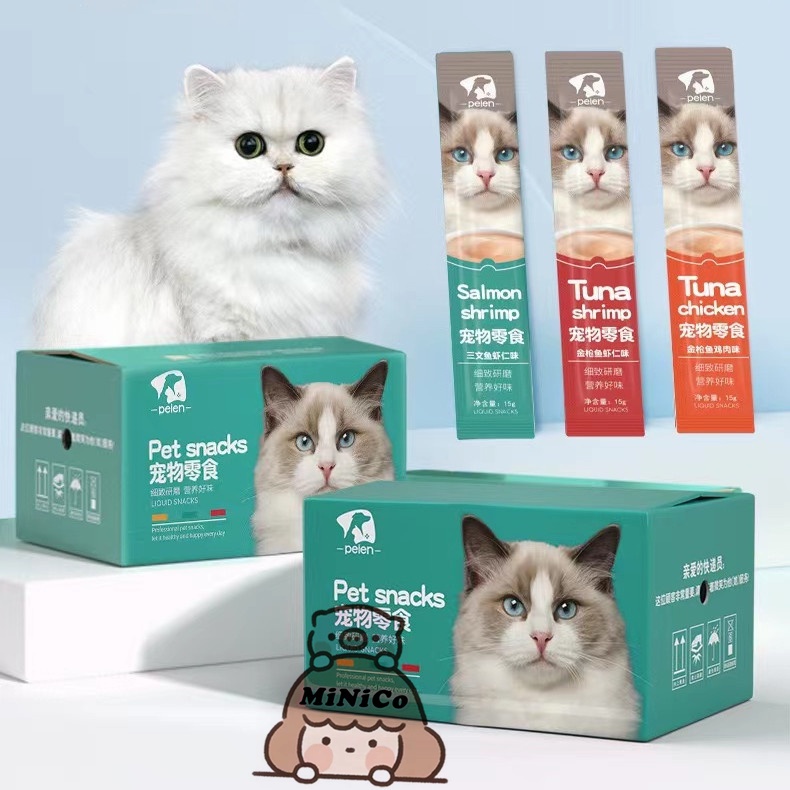 1pc15g Pet Snacks Cat Kitten Snacks Cat Treats Fresh Wet Food | Shopee ...