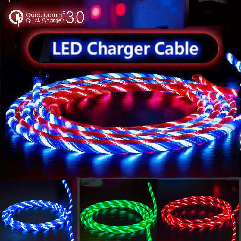 Marquee Streamer Data Flowing LED Light Fast Charge Cable Suitable For ...
