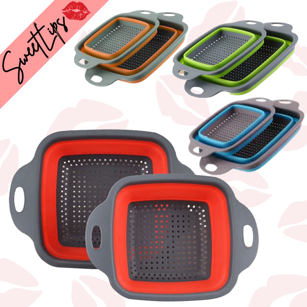 2piece collapsible colander/strainer set | Shopee Philippines