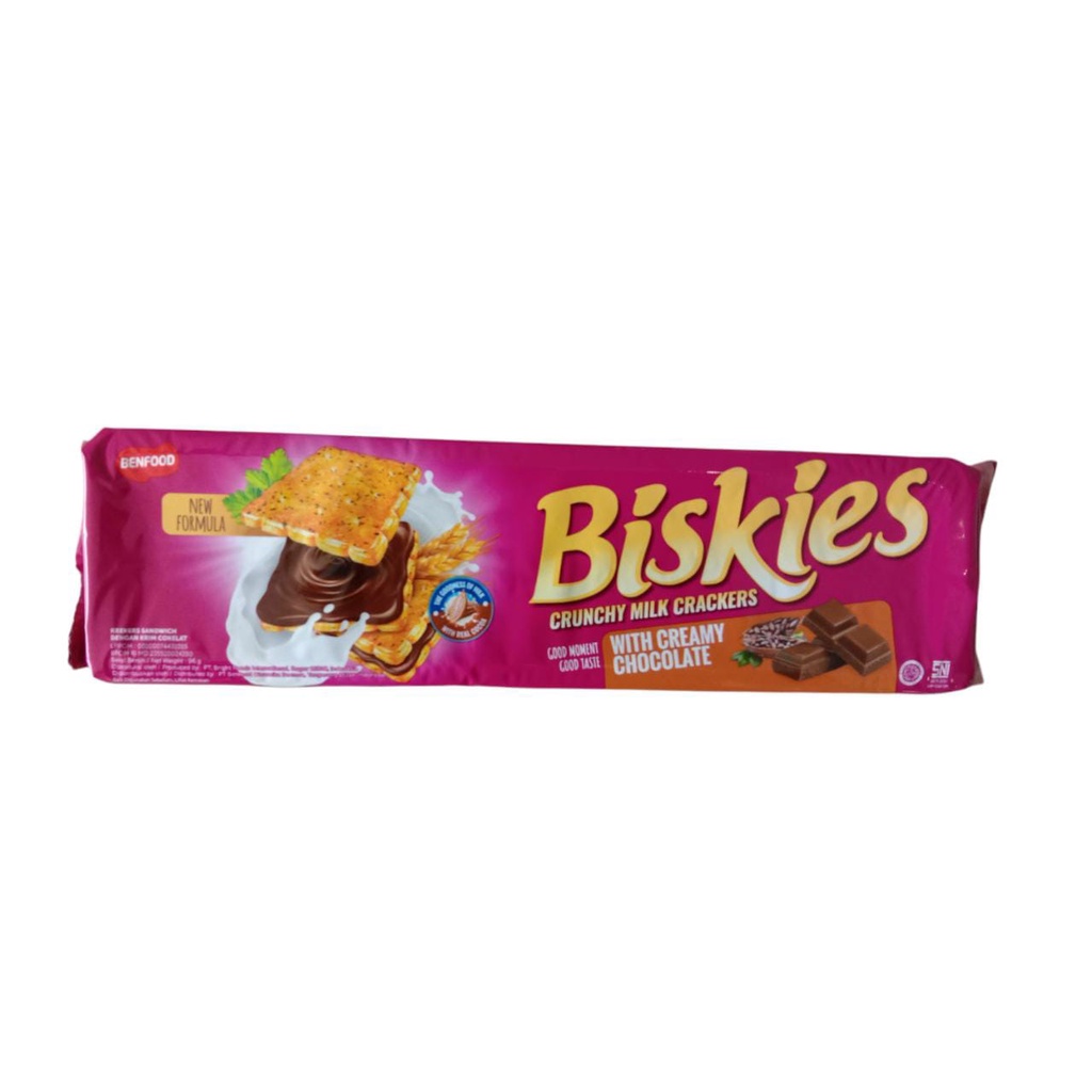 Biskies CHOCOLATE SANDWICH CRACKERS / BISCUITS CHOCOLATE FLAVOR BISKIES ...