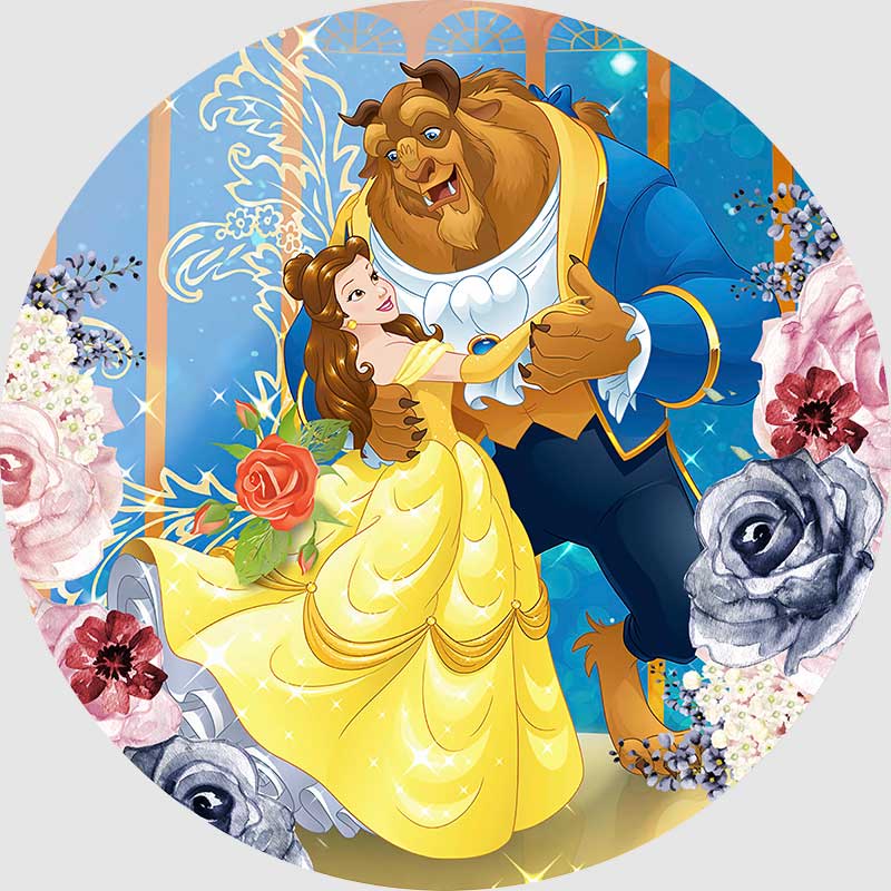 Round Design For Princess Bell and the Best Backdrop for Children Girls ...