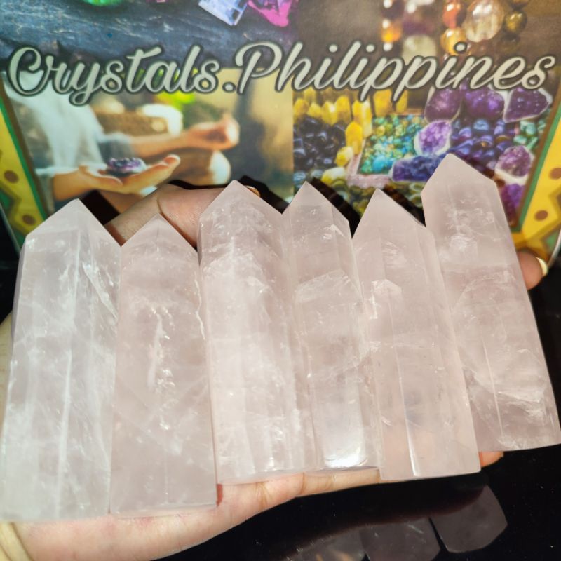 Rose Quartz Natural Tower | Shopee Philippines