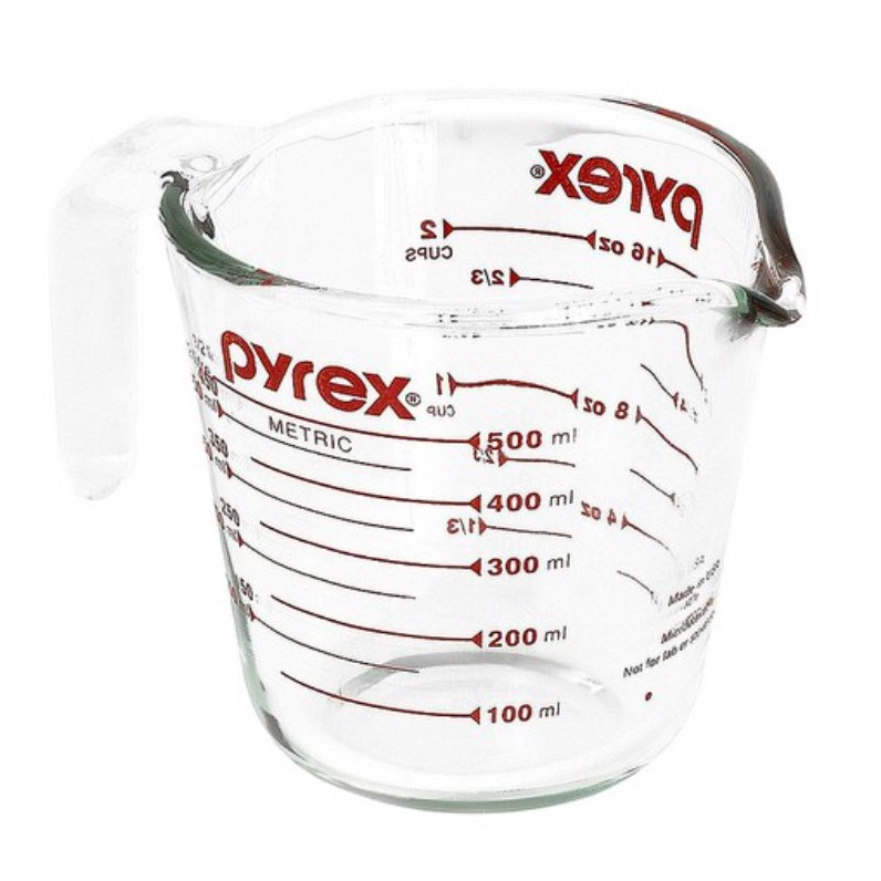 Pyrex Glass Scale Measuring Cup 500ml | Shopee Philippines