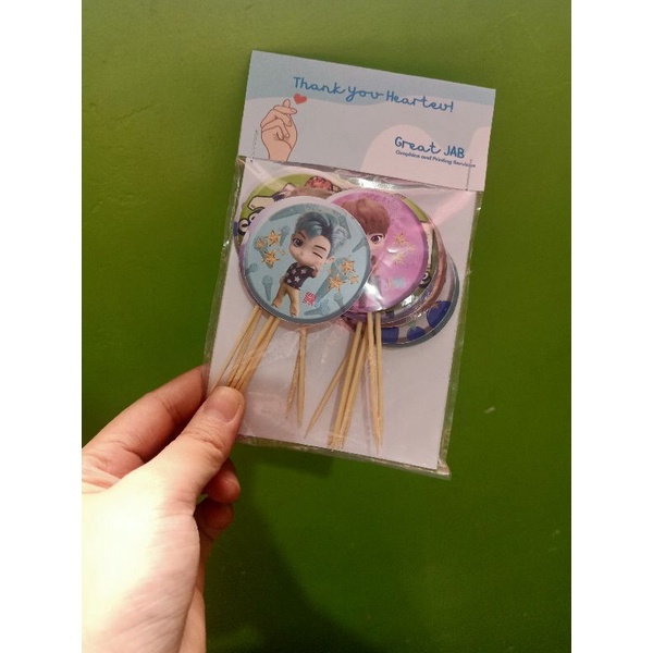 Tiny Tan Dynamite cupcake toppers 14pcs | Shopee Philippines