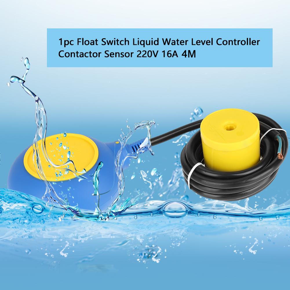 4M Float Switch Liquid Water Level Controller Contactor Sensor 220V 16A ...