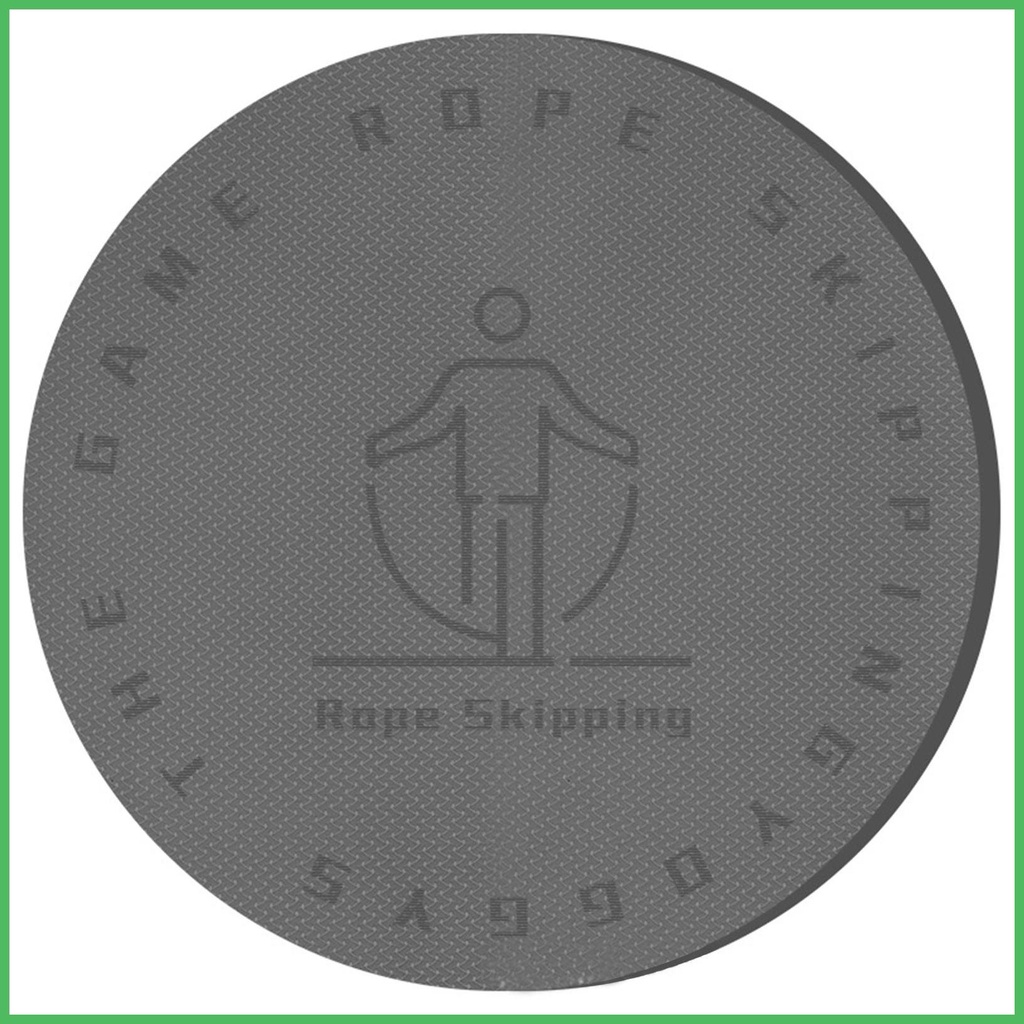 Jump Rope Mat Dancing Yoga Mat Non-Slip Round Yoga Cardio Pad for ...