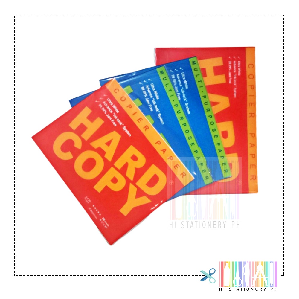 HARD COPY Copy Paper / Letter / Legal / Bond Paper - Repack by 20's ...