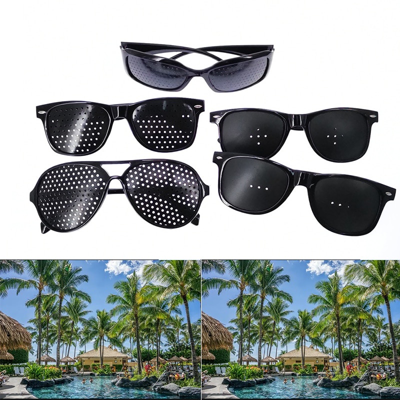 Anti Myopia Astigmatism Glasses With Holes Vision Correction Fatigue