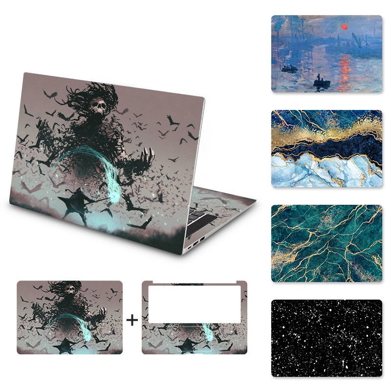 DIY 2 PCS Laptop Skin Laptop Sticker Art Decal 12/13/14/15/17 Laptop ...