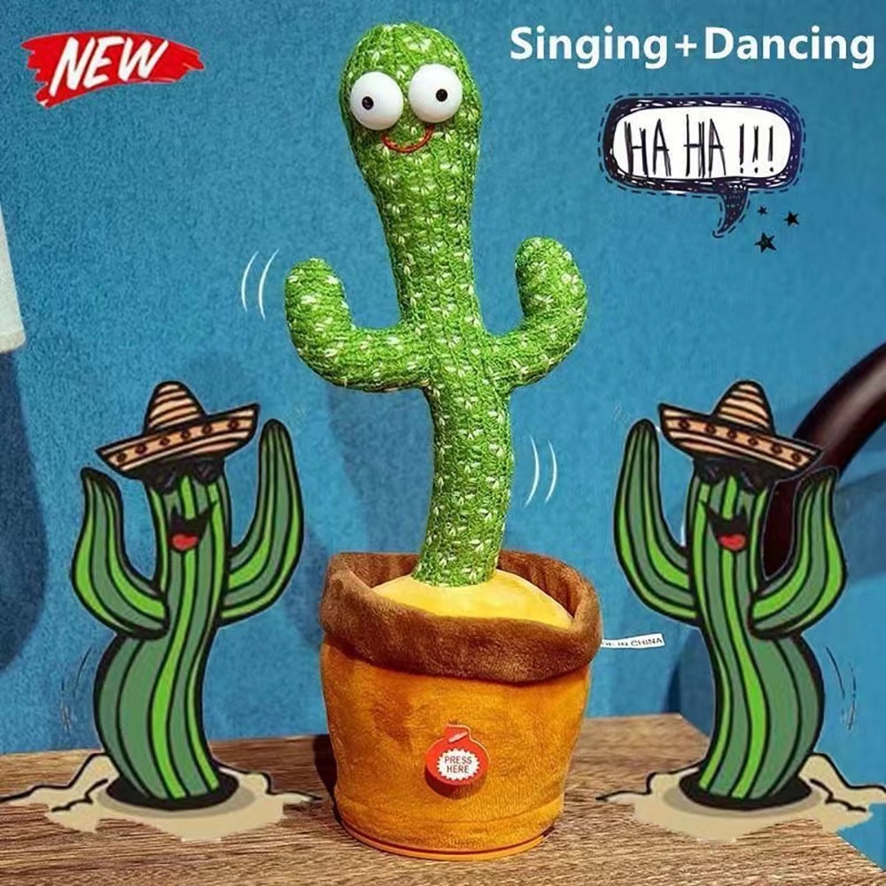 Dancing Cactus #DCI- Plush Toys Squeaking Cute Early Childhood ...