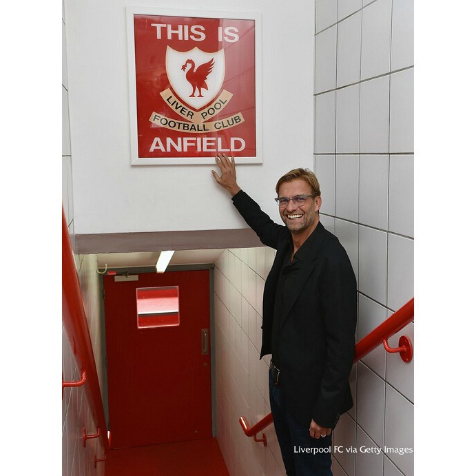 Liverpool "THIS IS ANFIELD" Anfield Stadium team logo, Klopp, Mane ...