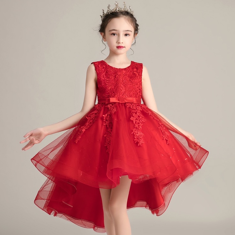 Summer Girls Princess Dress,Flower Girl's Fluffy Mesh Trailing Ball ...