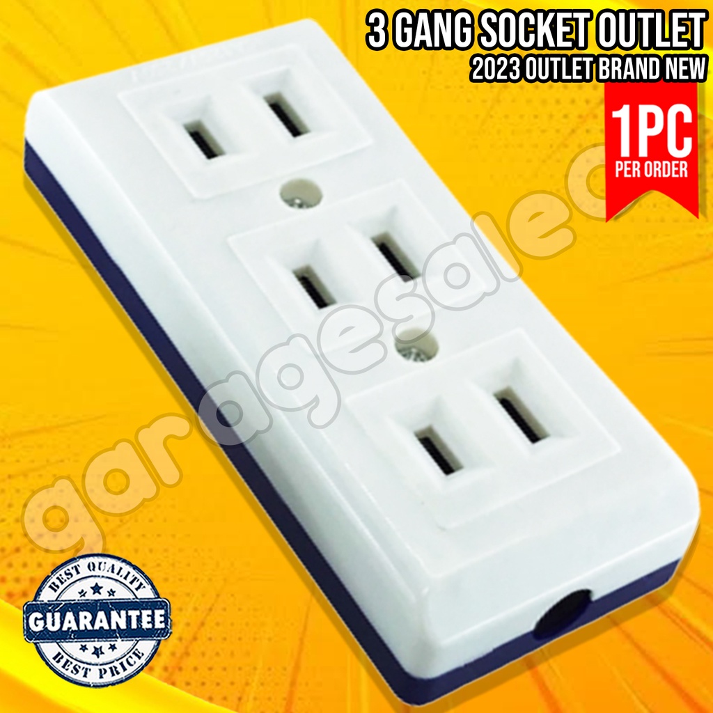 3 Gang Socket Outlet Extension Outlet (CLEARANCE) | Shopee Philippines