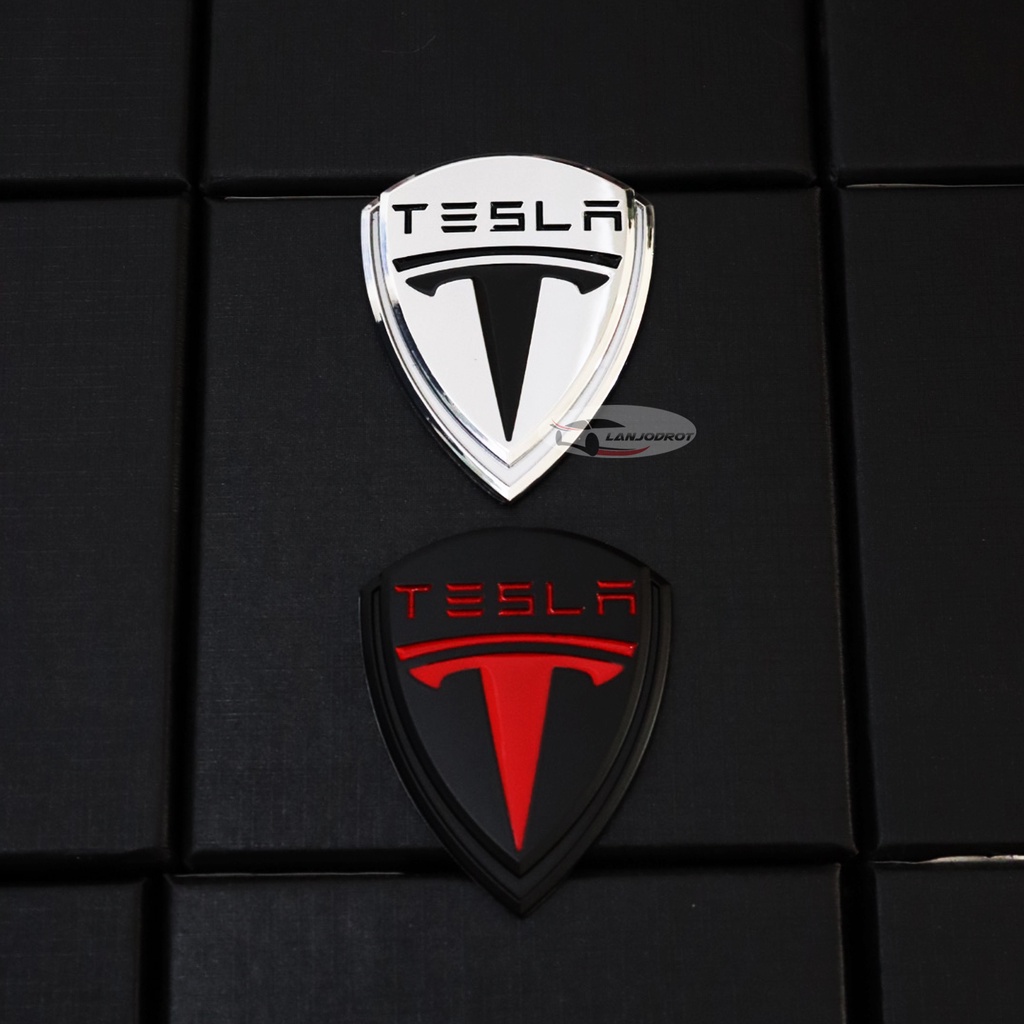 TESLA Car Logo Size 5.2 x 6.5 cm. For Electric Power Innovation From ...