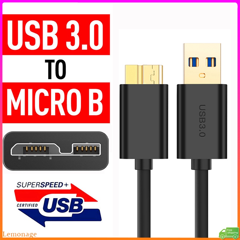 【Ready Stock】High Speed Hard Disk Data Cable USB 3.0 To Micro B ...