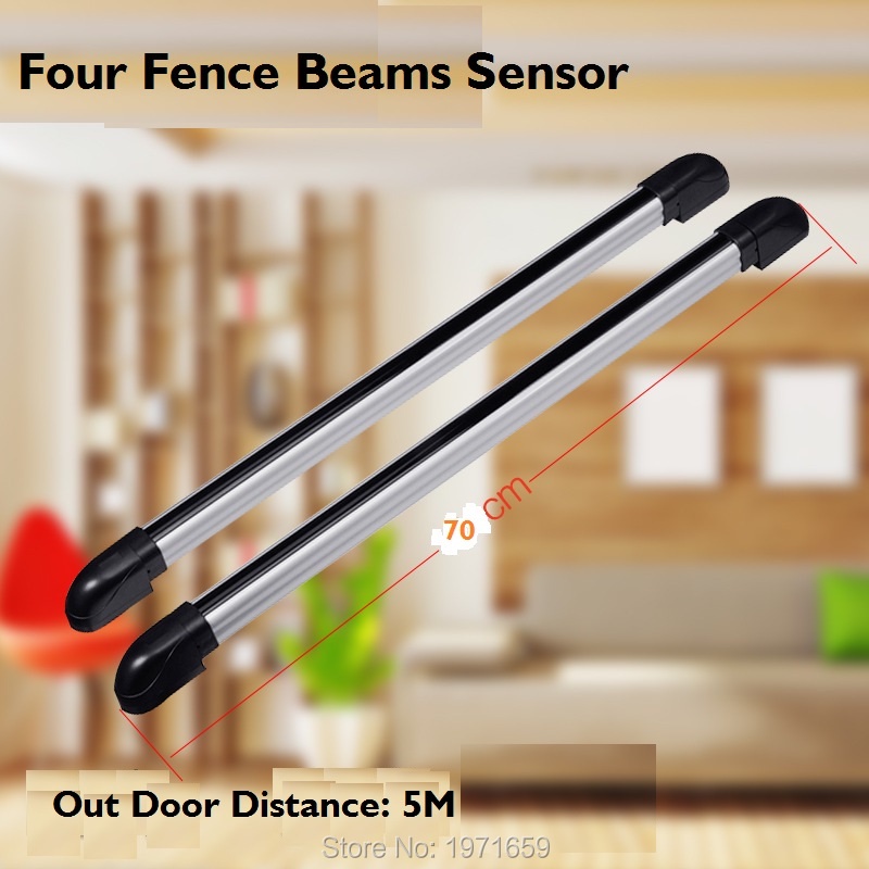 Perimeter active Infrared Laser Four Beam Sensors outdoor 5M distance ...