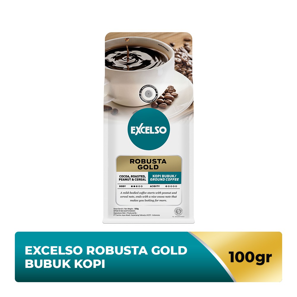 Excelso Robusta Gold - Coffee Powder 100 gr | Shopee Philippines