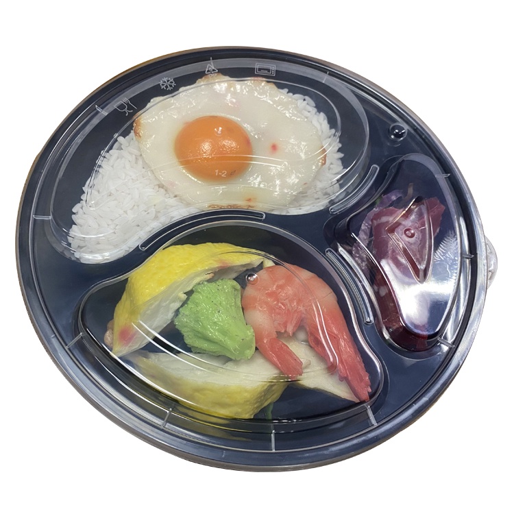 10pcs Microwavable Round Food Container/ Bento/ Round Meal Prep ...