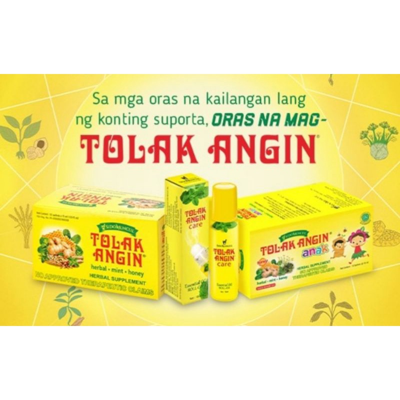 Tolak Angin Herbal supplements and essential oil (ALL VARIANTS ...