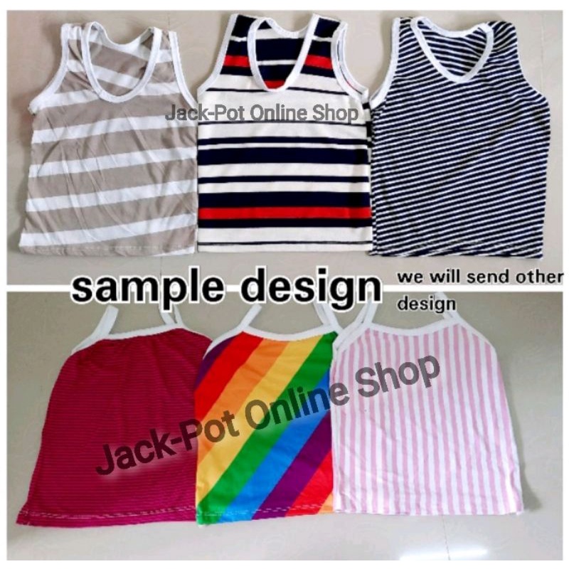 Kids Bargain Sando/Spag Only (Boy or Girl) 6mo-teens | Shopee Philippines