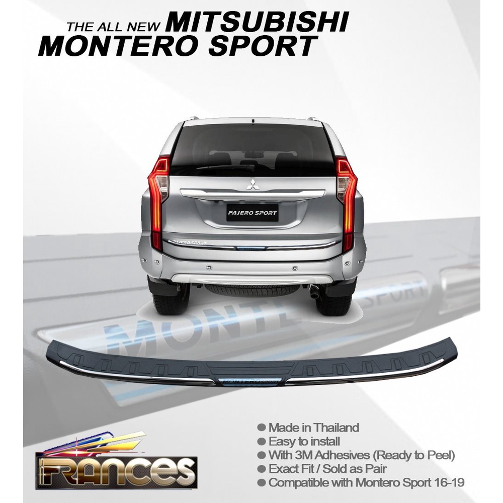 Montero 2016-2019 Rear Bumper Step Sill Thailand Made Side stepsill ...