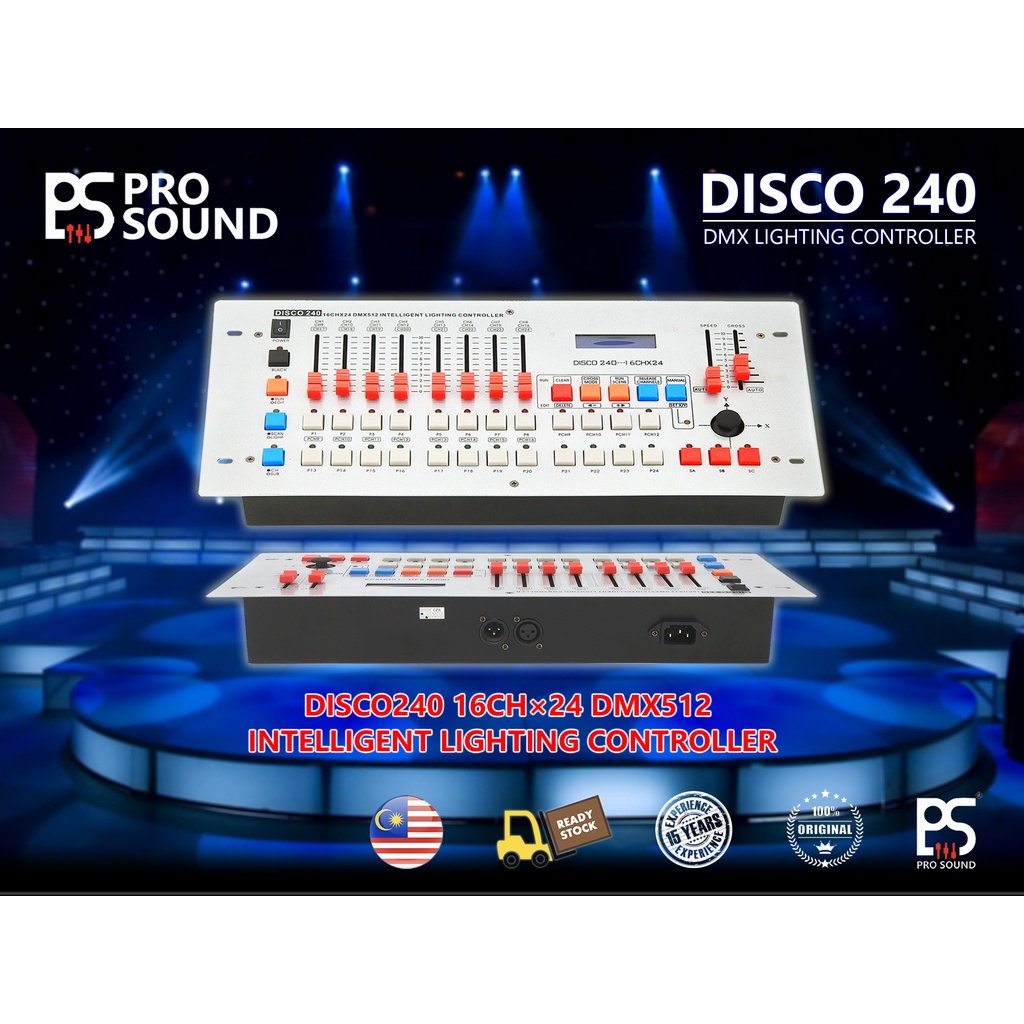 Disco 240 DMX Controller Stage light DMX Signal Console For XLR-3 Led ...