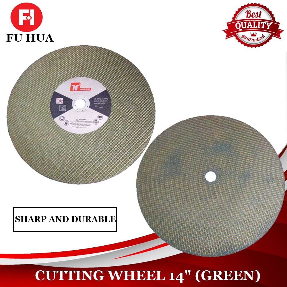 NOVA BULL HEAVY DUTY CUTTING DISC / CUTTING DISC 14" GREEN | Shopee ...