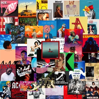 54Pcs/Set ♬ Music Artist Album Cover ♬ Series 01 Stickers DIY Fashion ...
