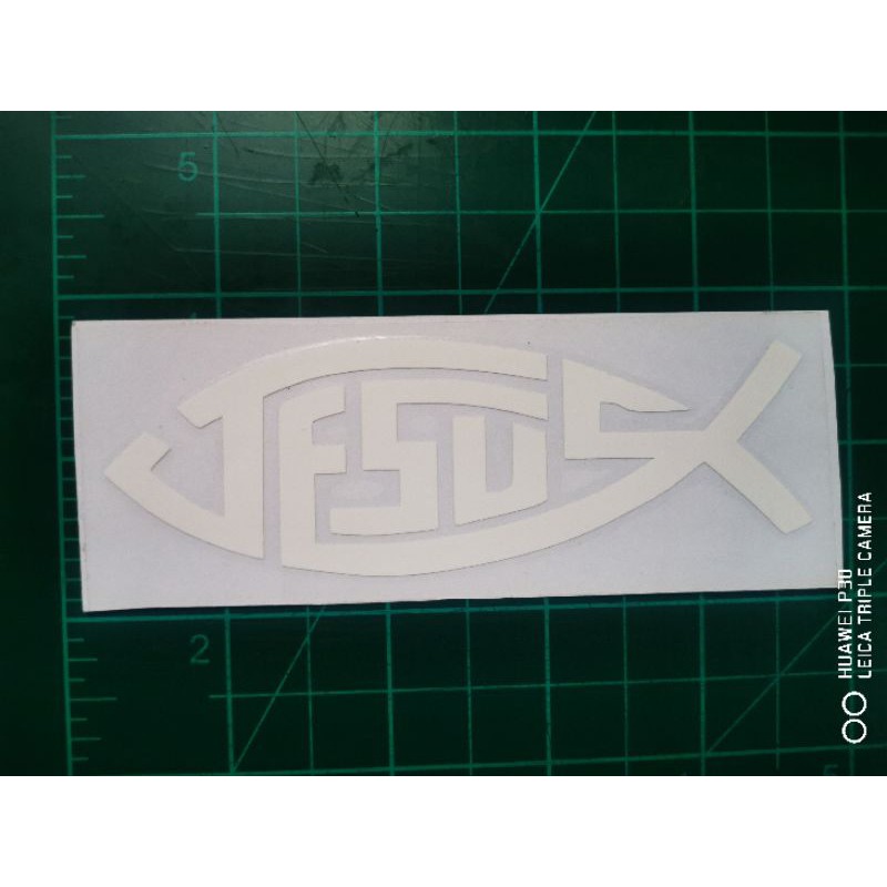 VINYL STICKER FOR MC/CAR (JESUS WHITE) | Shopee Philippines