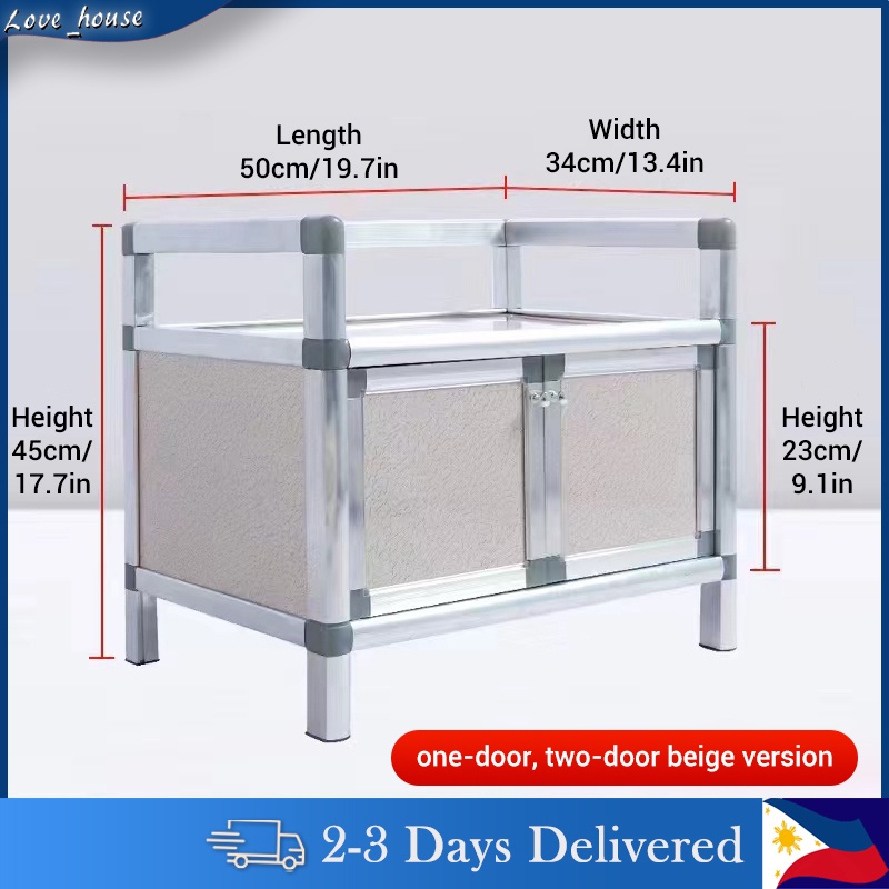 COD Aluminum Alloy Cabinet Dining Room Cabinet Storage Simple Kitchen ...