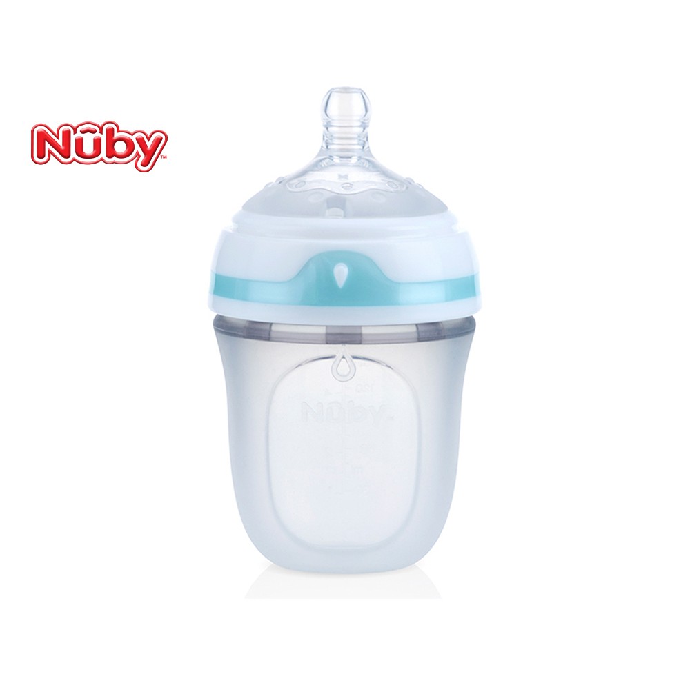 Nuby 0m+ Comfort Silicone Anti-Reflux & Anti-Colic Bottle | Shopee Philippines