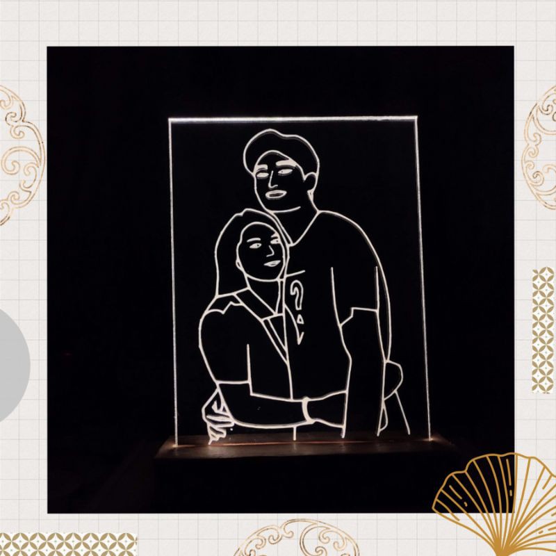 REMOVABLE PERSONALIZED ACRYLIC FOR LED LAMP (Acrylic only) | Shopee ...