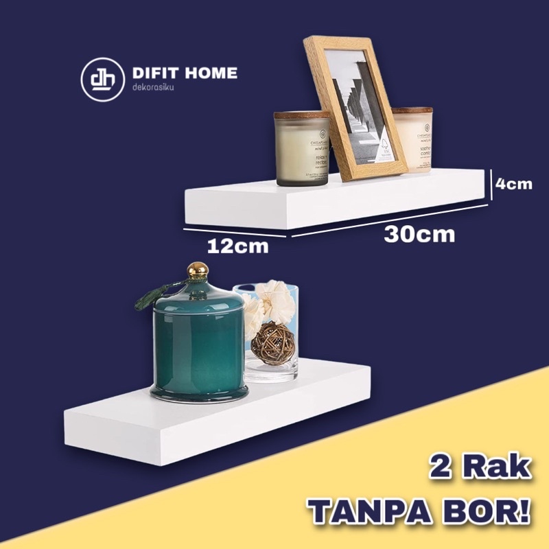 2 wall shelves 30cm minimalist floating shelves | Shopee Philippines