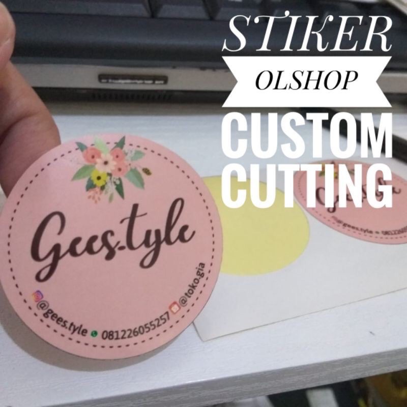 Custom die cut online shop sticker FREE DESIGN | Shopee Philippines