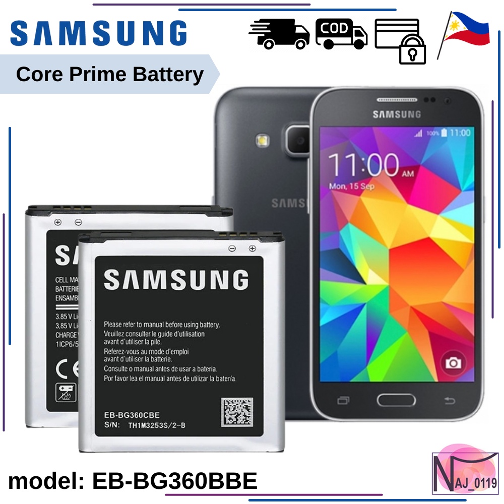Samsung Galaxy Core Prime Battery | Model: EB-BG360BBE (2000mAh) High ...