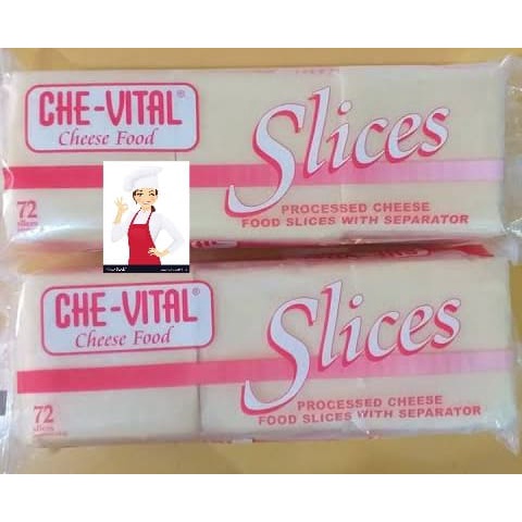 100% Cheese 72 slices 1kg (Che-Vital) Chevital National Distributor ...