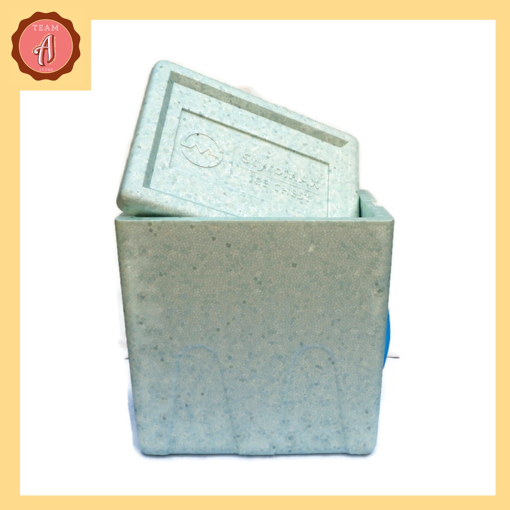 Medium Styrobox Ice Box Rectangle Styrofoam Container with Adjustable Handle | Shopee Philippines