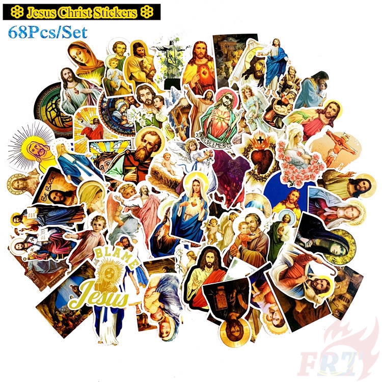 Jesus Christ . Famous Paintings Stickers 68Pcs/Set Fashion DIY Fashion ...