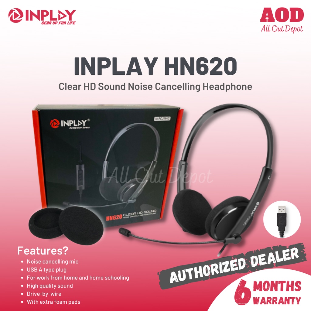 Inplay HN620 Clear HD Sound Noise Cancelling Headphone for PC and ...