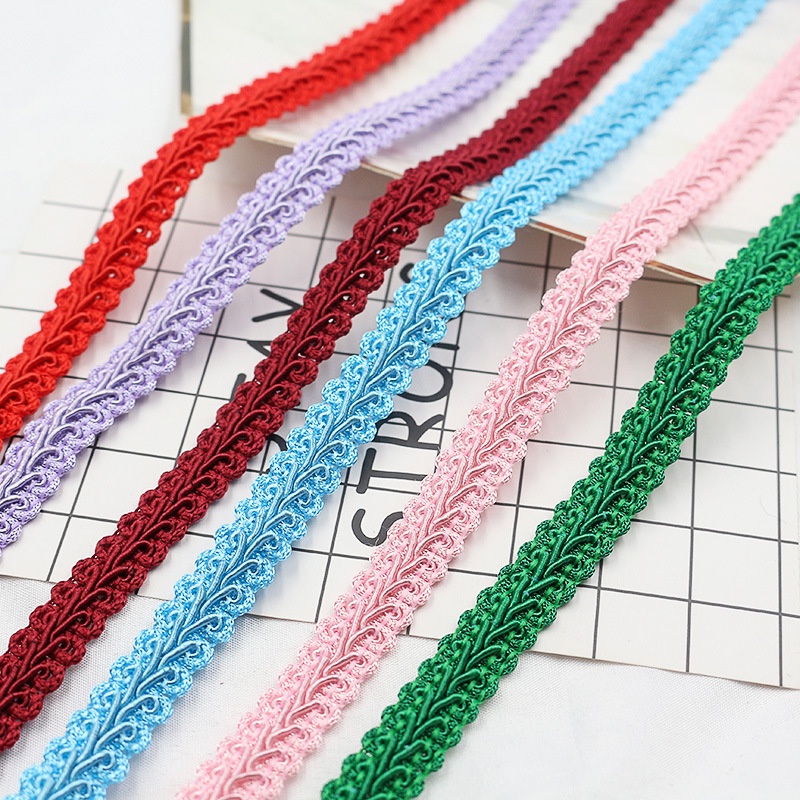 5m/roll 1.2cm Polyester Braided Rope Holiday Home Decoration Handmade ...