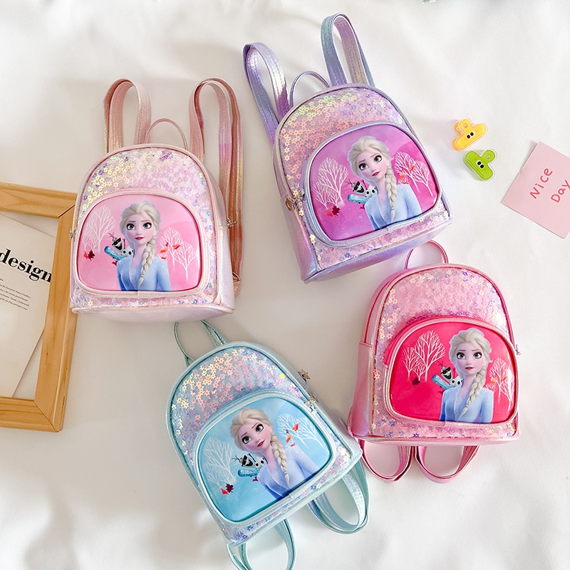 Children Small Anime Backpacks Frozen Elsa Girl Princess Mini School ...
