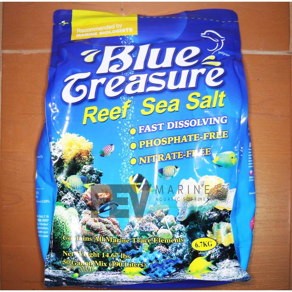 Blue Treasure Reef Sea Salt Mix for Marine Aquarium 6.7 kg | Shopee ...