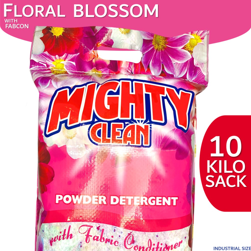 Mighty Clean Detergent Powder Floral Blossom 10kgs | Shopee Philippines