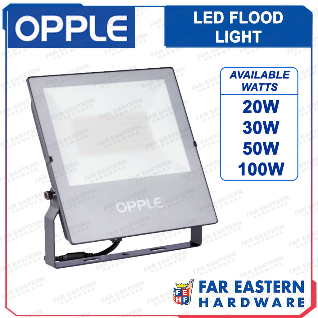 OPPLE LED Floodlight 10w 20w 30w 50w 100w Flood Light | Shopee Philippines